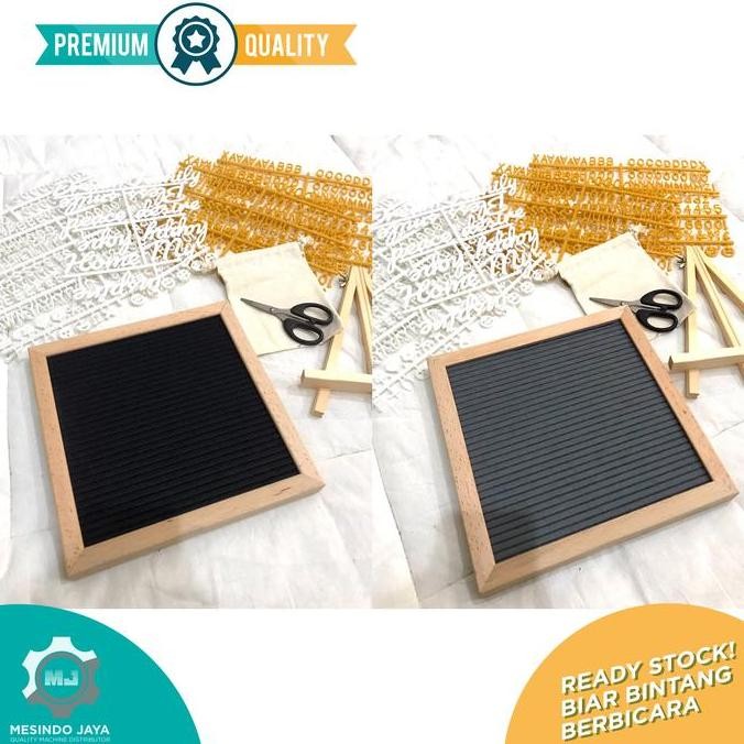 Jual les Lengkap! 1 Set Felt Letter Board / papan huruf cafe, papan ...