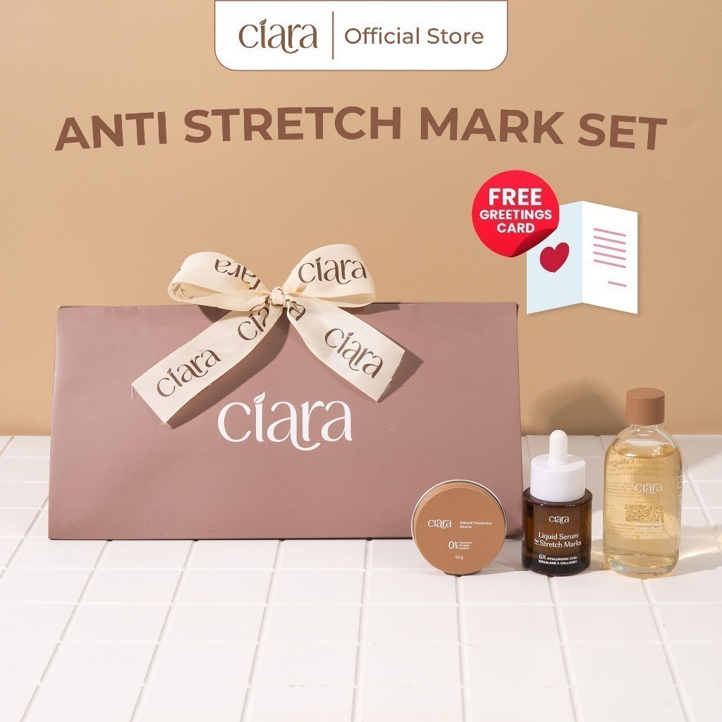 Jual CIARA GIFT SET - 5 Pcs Paket Perawatan Stretchmarks Oil + Liquid ...