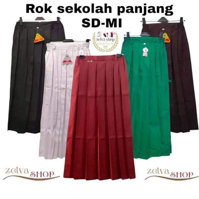 Jual Rok Panjang Seragam Sekolah Sd-Mi Kelas 1-6 Rok Seragam Sekolah Sd/Mi Anak Sd Fashion ...