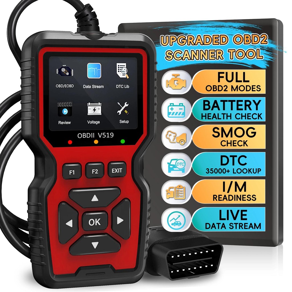 Jual Obd2 Scanner Live Data Professional Mechanic Obdii Diagnostic Code Reader Tool For Check ...
