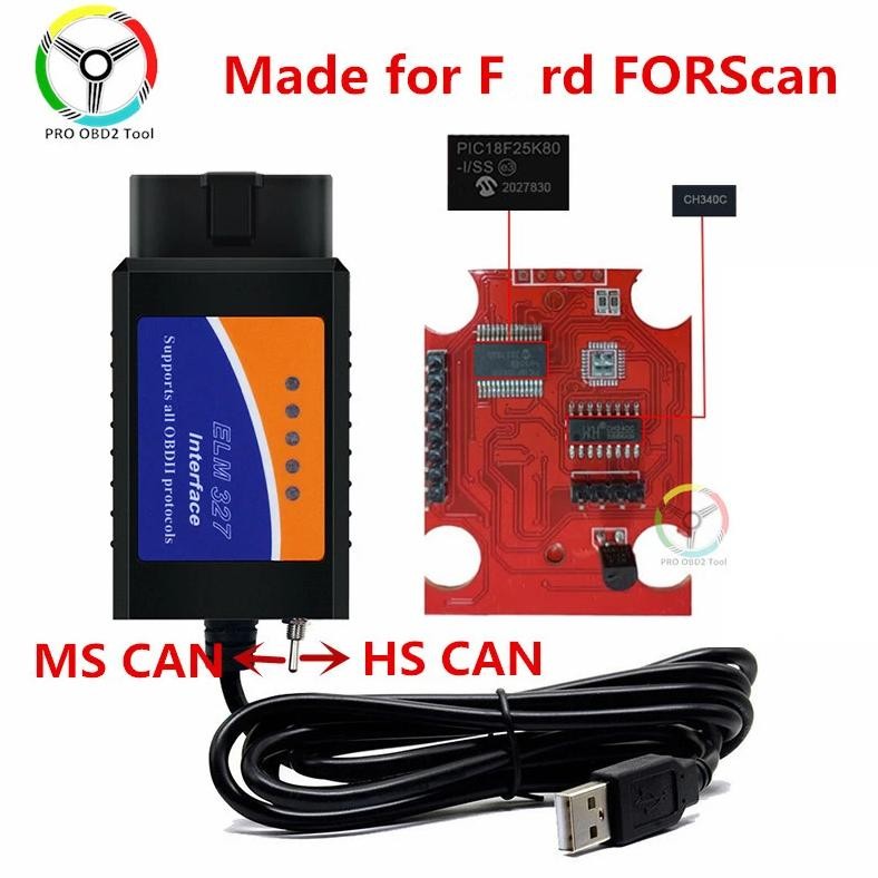 Jual ELM327 USB with Switch Code Scanner ELM327 FORscan ELMconfig Code Reader Tools for Frd HS ...