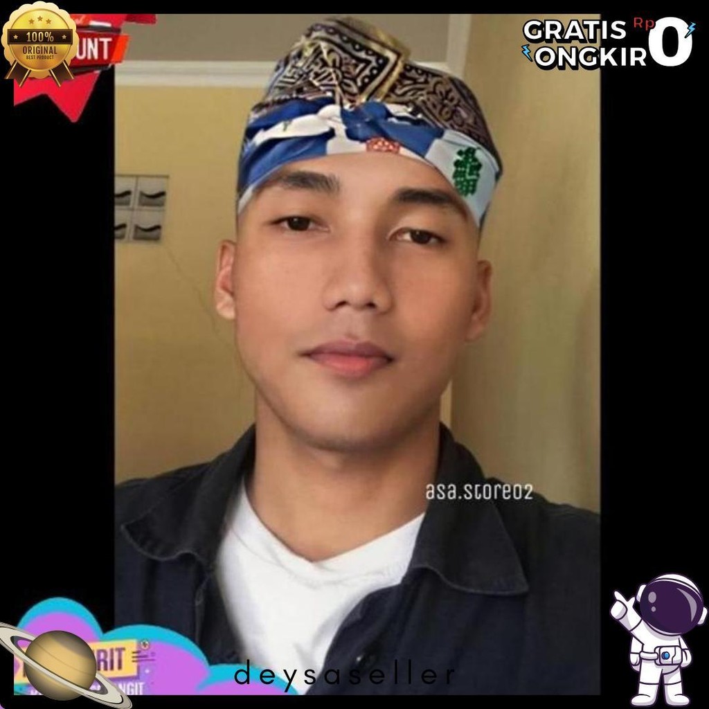 Jual Trending Udeng Bali Tradisional Prada Topi Adat Khas Bali Ikat ...