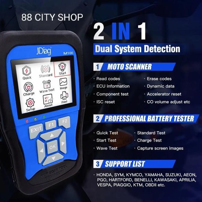 Jual Scanner Motor Injeksi Universal Honda Yamaha Suzuki Kawasaki Kymco ...
