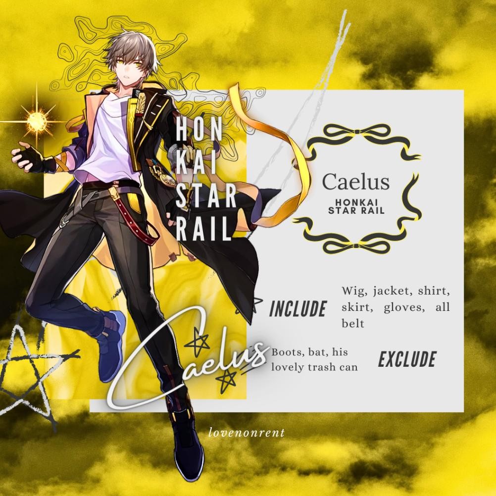 Jual ''Terlaris" Honkai Star Rail Caelus Costume Cosplay Rental Fullset ...