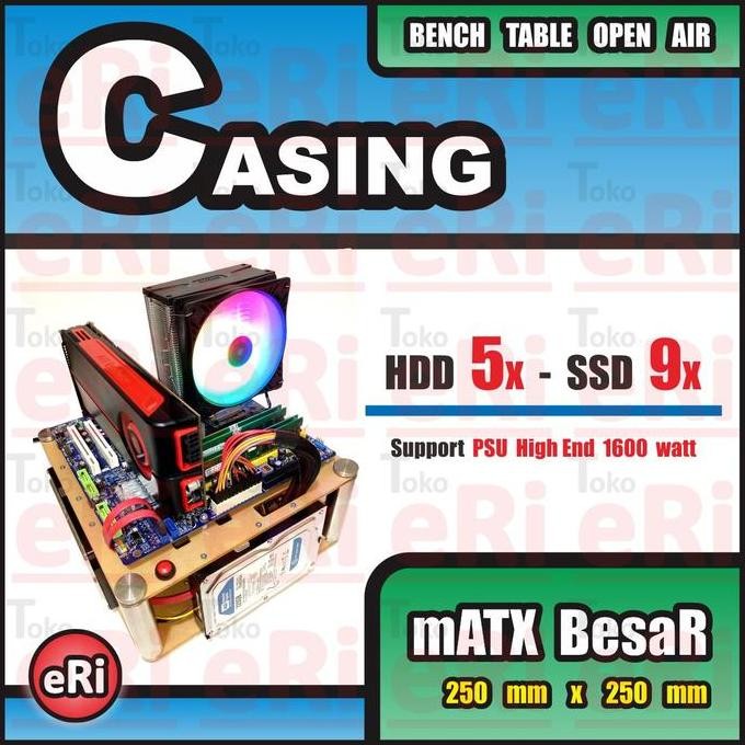 Jual Casing Pc Komputer Gaming Akrilik Acrylic / Mini Itx / Matx / Open ...