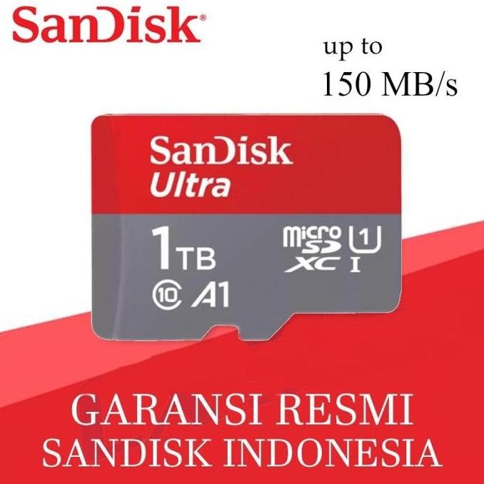 Jual Sandisk 1Tb 1 Tb Ultra 150 Mb/S Memory Micro Sd Sdxc Card A1 Uhs-1 Hp New Stok | Shopee ...