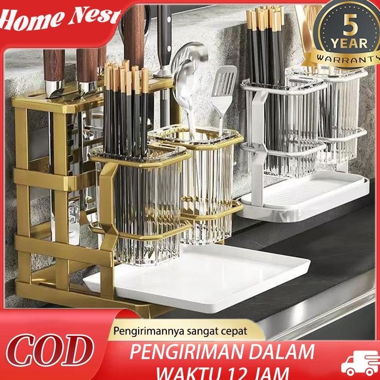 Jual Pisau Rak Dinding Tempat Sendok Garpu Peniris Alat Makan Rak ...