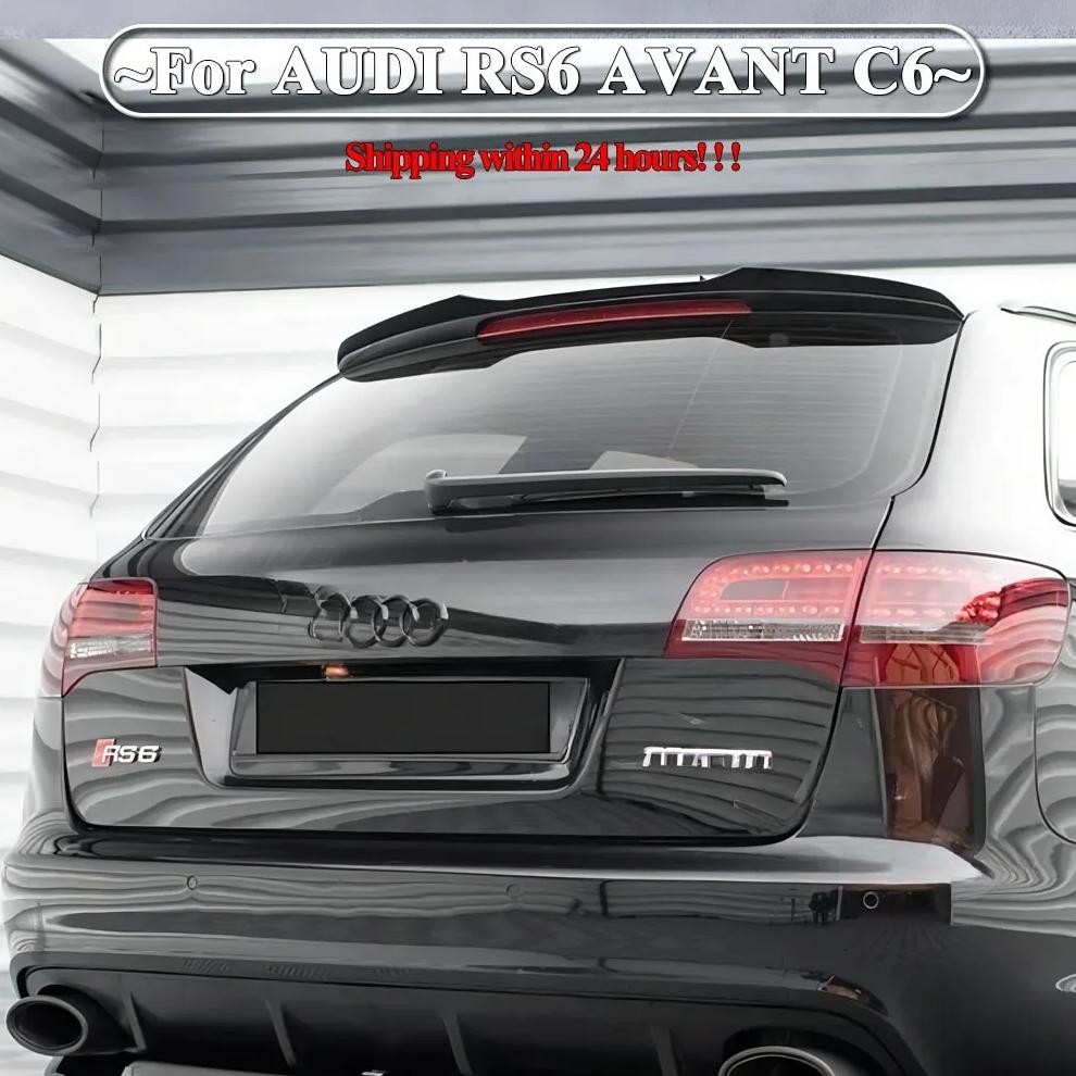 Jual For Audi Rs6 Avant C6 Hatchback Rear Roof Spoiler Lip Wing Car ...