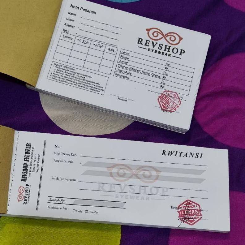 Jual Nota Kwitansi Optik Custom AST | Shopee Indonesia
