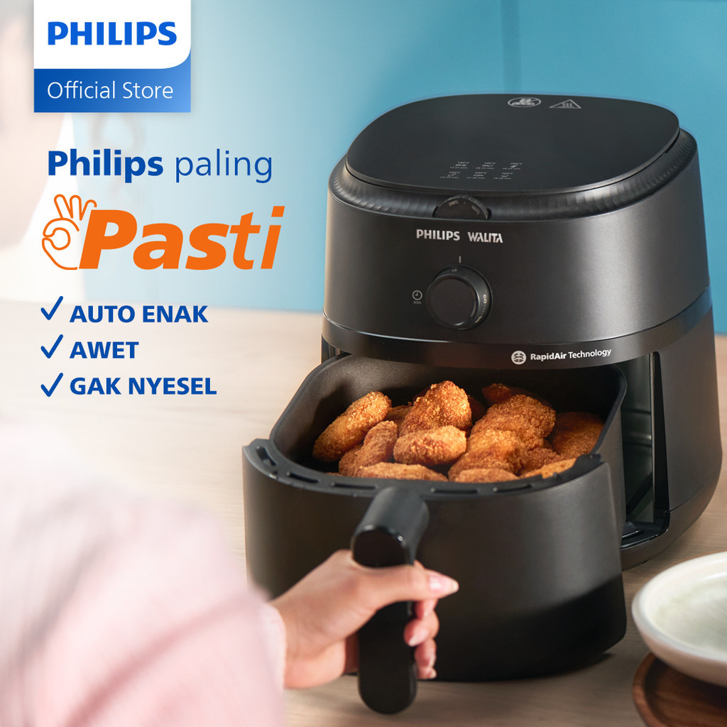 Jual Philips Airfryer NA 120/00 4.2 L Air Fryer Low Watt Philips Terbaik | Shopee Indonesia
