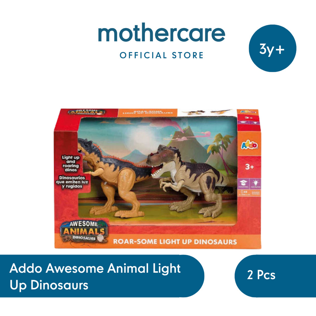 Jual Addo Awesome Animals Light Up Dinosaur Set - Mainan Figur Hewan ...