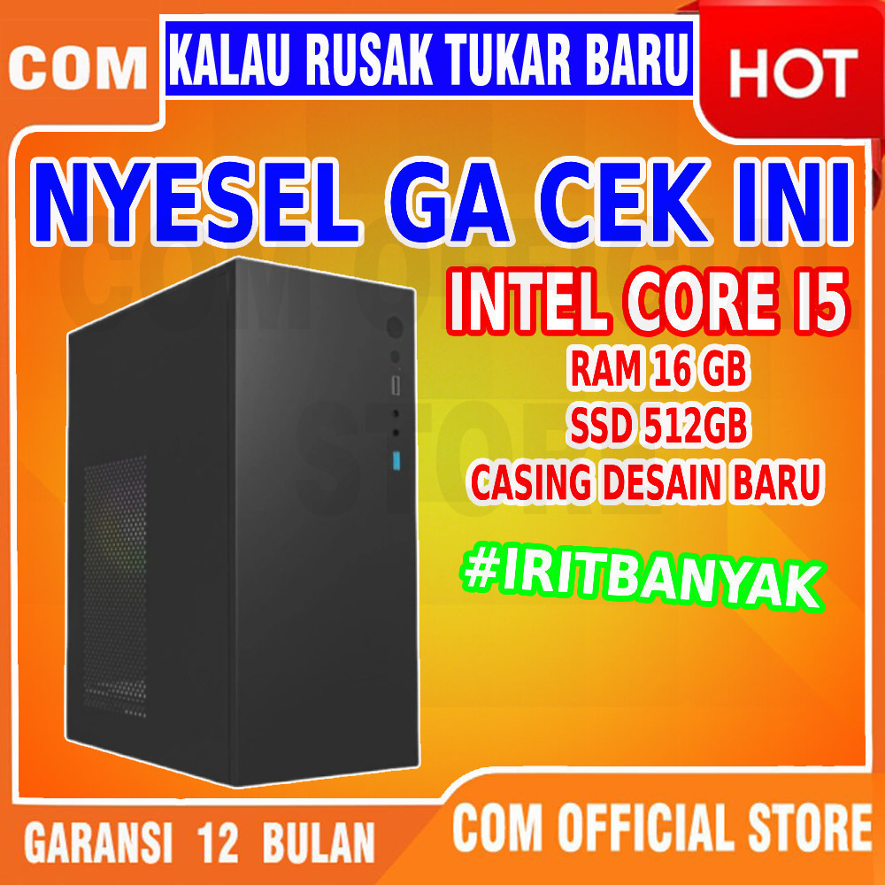 Jual cpu komputer rakitan computer core Intel I5 Ram 16GB SSD 512GB ...