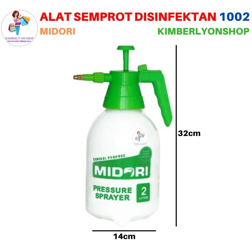 Jual Alat Semprot Disinfektan Tanaman Bertekanan Midori 2 Liter 1002 ...