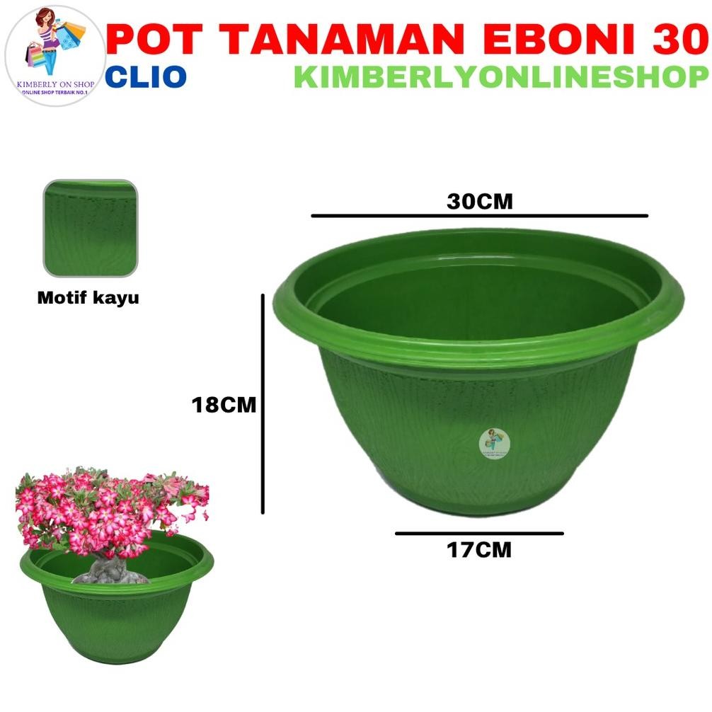 Jual Pot Bunga Pot Tanaman Pot Eboni 30 Trending | Shopee Indonesia