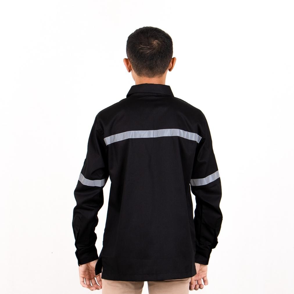 Jual Baju Proyek Bengkel Mekanik Kemeja Safety Kerja Teknik Tambang ...