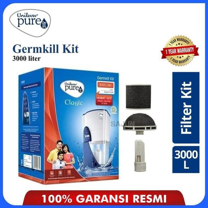 Jual UnileverPureit Germkill Kit 3000 L Classic Pure It Germ Kill 3000L ...