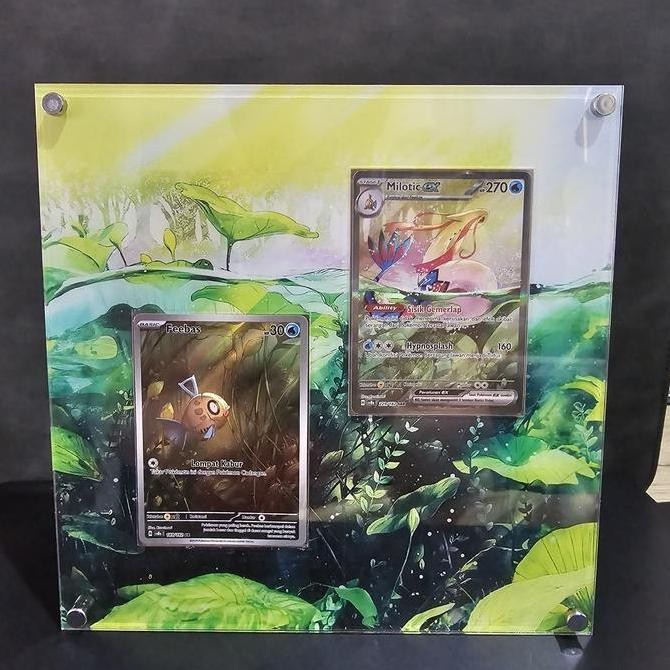 Jual frame stand kartu pokemon tcg original feebas ar milotic sar ...