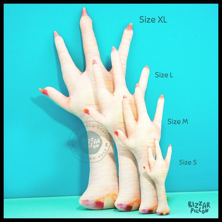 Jual Ready Bizzarpillow Bantal Guling Ceker Ayam Size L Best Seller ...