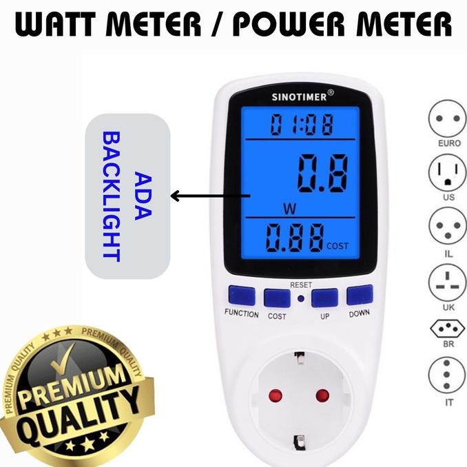 Jual Promo Watt meter Pengukur listrik Kwh digital Power Meter Volt Ampere Watt COD | Shopee ...