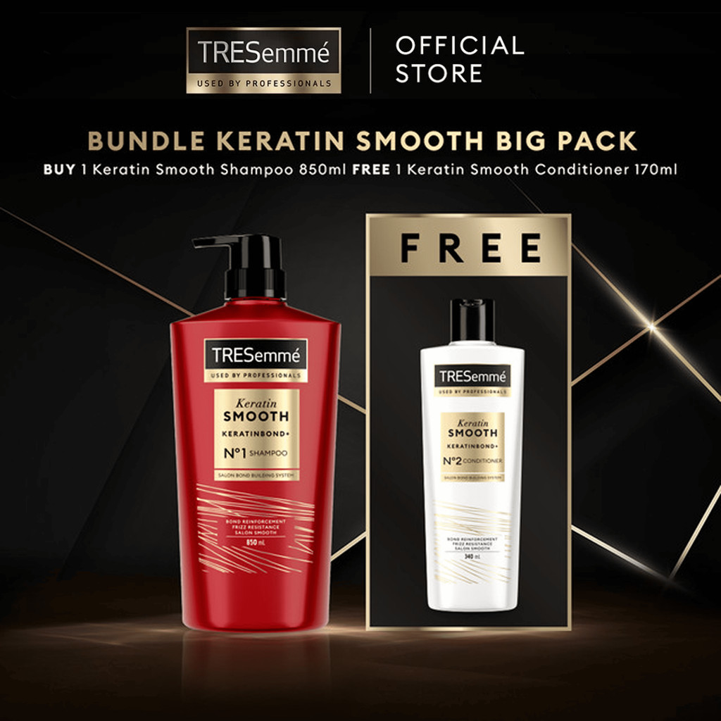 Jual Bundle Keratin Smooth - TRESemme Keratin Basic Regime BIG PACK ...