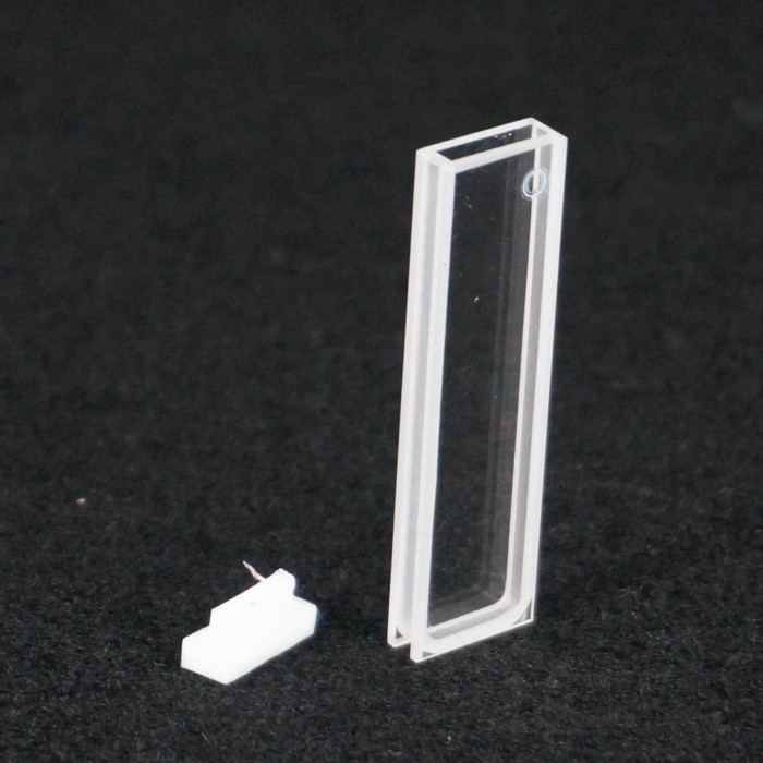 Jual 2MM PATH LENGTH JGS1 QUARTZ CUVETTE CELL WITH PTFE LID FOR UV ...