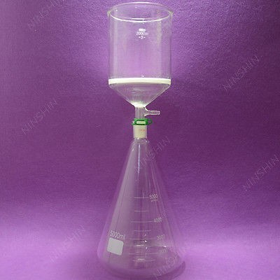 Jual 5000ML FILTRATION SET[ERLENMEYER FLASK+FILTER FUNNEL(3#)] LAB ...