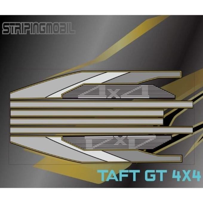 Jual Jual [READY] Striping Stiker List Body Daihatsu Taft Gt Rocky 4X4 ...