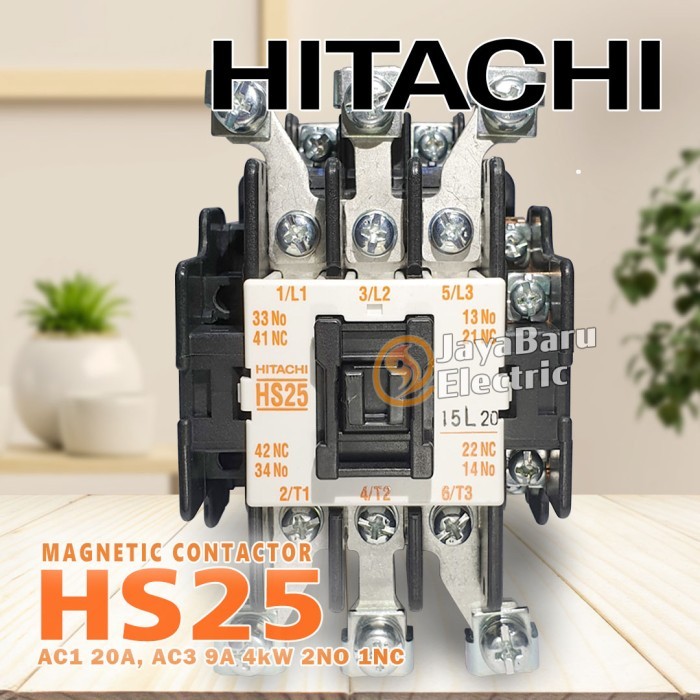 Jual Contactor Kontaktor Hitachi Hs25 110V 220V 380V | Shopee Indonesia