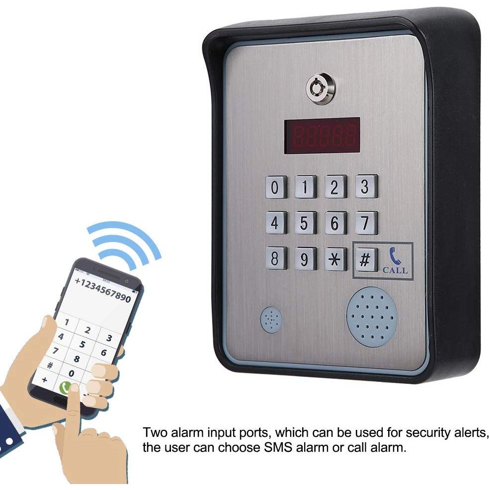 Jual LPSECURITY GSM Intercom Door Gate Access Control/GSM intercom emergency gate opener access ...