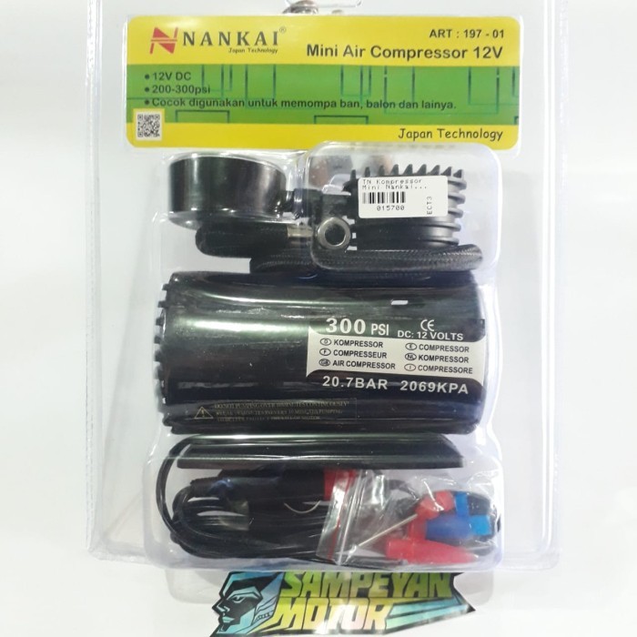 Jual Mini Kompressor Kompresor Pompa Angin Ban Motor Mobil Dc 12V ...