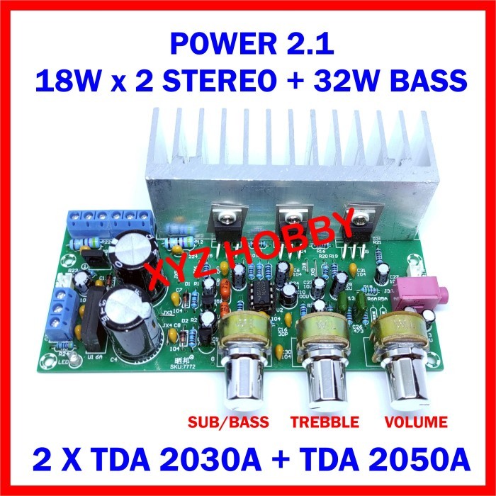 Jual Jual [READY] Power Amplifier Stereo + Bass 2.1 TDA 2030 + TDA 2050 ...