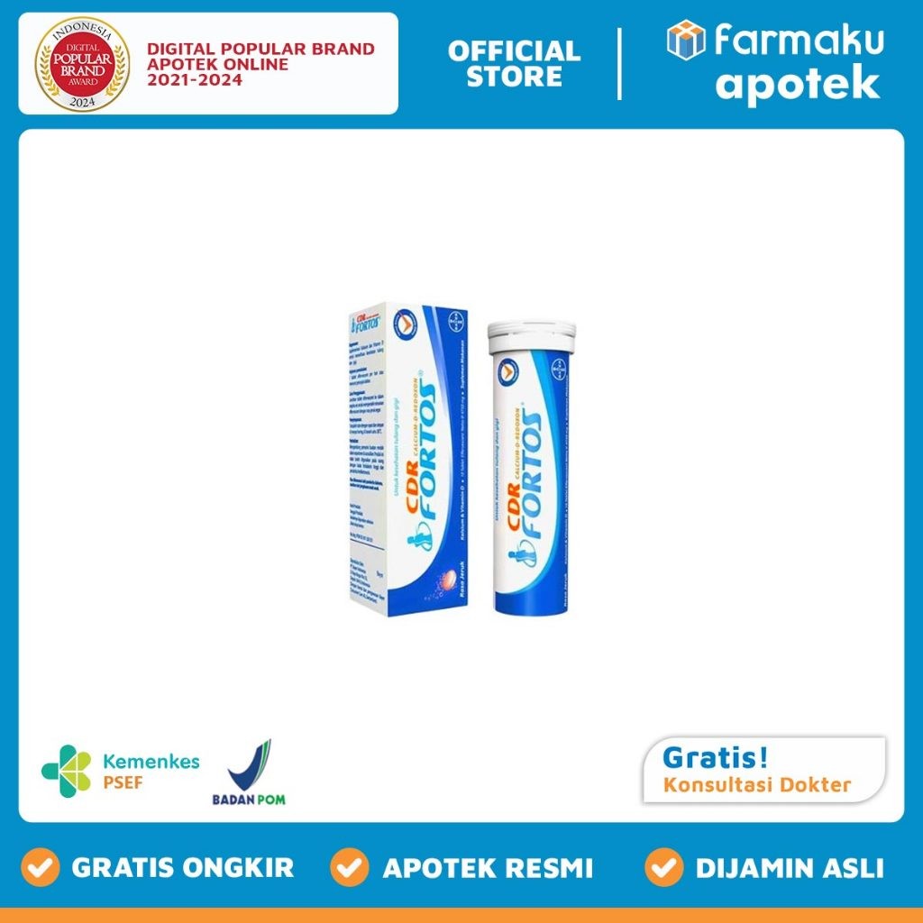 Jual CDR Fortos Effervescent 10 Tablet - BIN | Shopee Indonesia