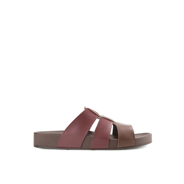 Jual Playboy Sandal Pria Johan Mule In Maroon/Dark Brown PO0079MR/DBR ...