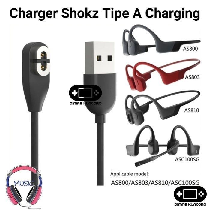 Jual Charger Shokz Tipe A Charging Aftershokz Openrun Pro Mini Aeropex ...