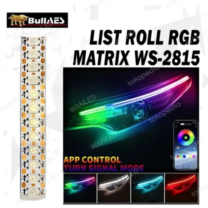 Jual LED STRIP LED LIST ROLL RGB MATRIX WS 2815 5 METER 5 VOLT | Shopee ...