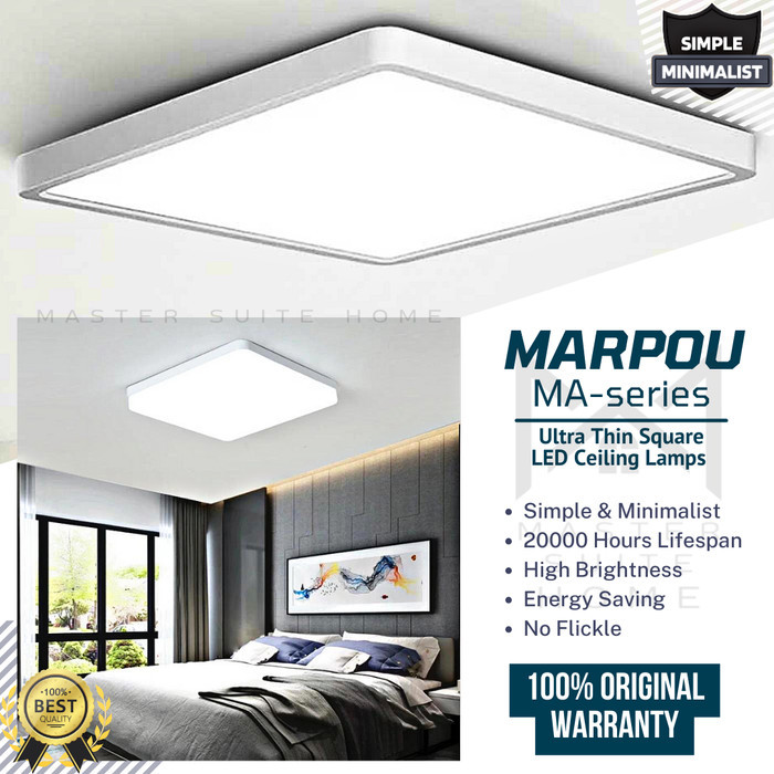 Jual Lampu Plafon Kotak LED 48W 40x40cm - Cool White 6000K 4320 Lumens ...