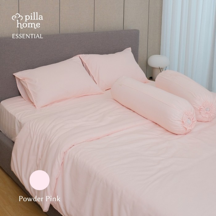 Jual Sprei SPREI SET 200x200 Pilla Home Essential Aesthetic Polos Seprei King - Powder Pink adem ...