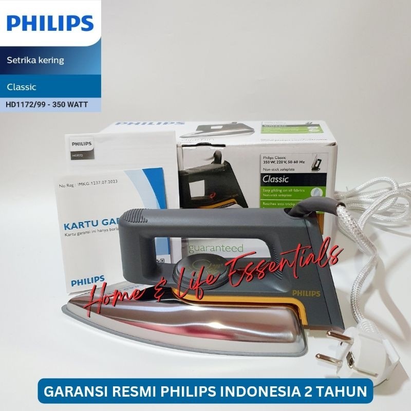 Jual Strika Philips HD1172 100% Original Setrika Philips HD 1172 ...