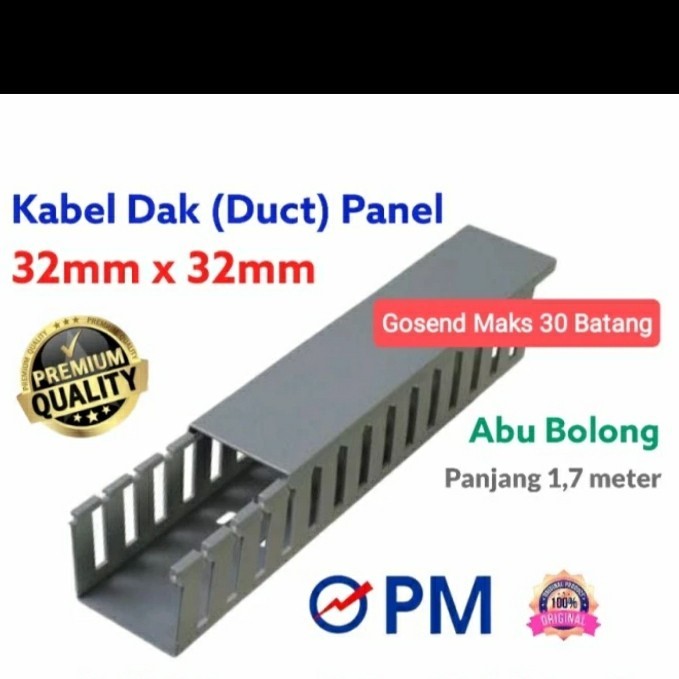 Jual ~@~@~@~@] Kabel DUCT panel Lubang 32x32 mm Abu-abu PM Puma Panjang ...