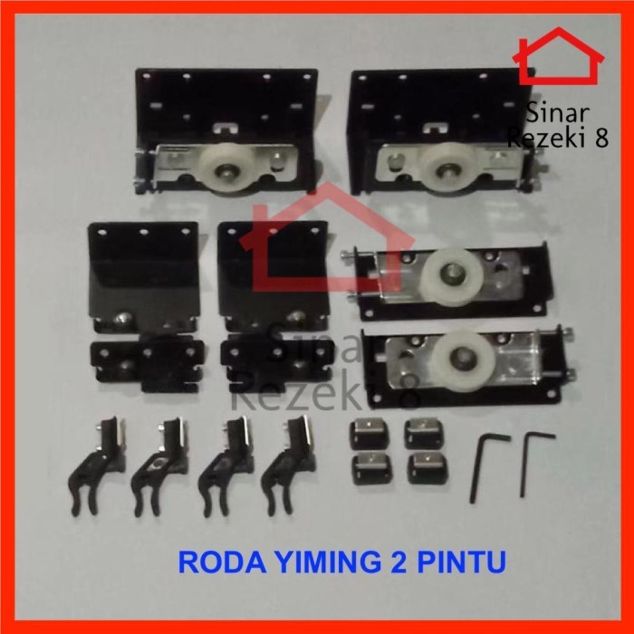 Jual Roda Saja Yiming 2 Pintu / Lemari Gantung Sliding Geser Pakaian Termurah | Shopee Indonesia