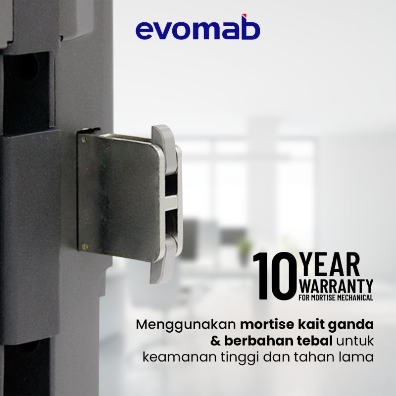 Jual evomab Smart Door Lock Pintu Kaca Double Handle Pintu Kunci ...