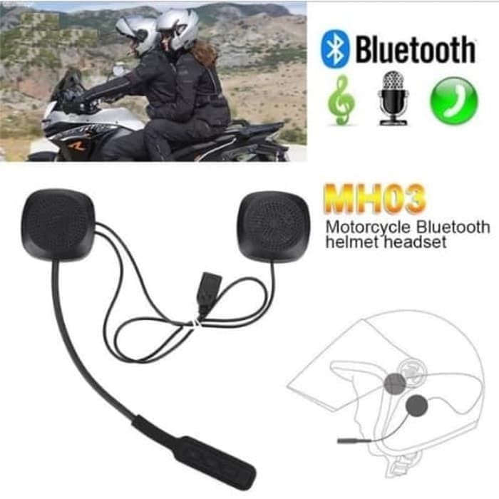 Jual Headset Bluetooth Helm Motor Mh03 Helmet By Headset | Shopee Indonesia