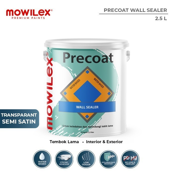 Jual BISA GRAB! MOWILEX PRECOAT WALL SEALER 2,5liter (GALON) | Shopee ...