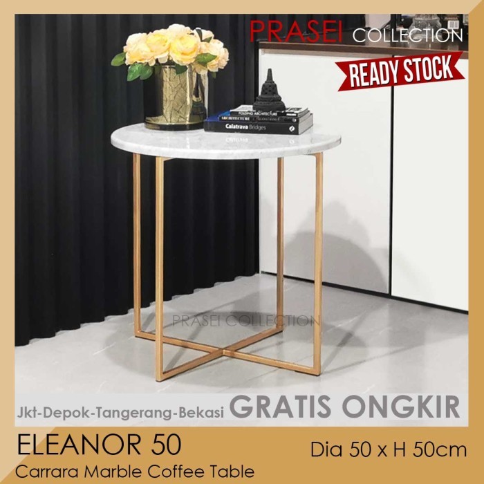 Jual Eleanor Cf - Marble Side Table D50Xt50 Coffee Table Meja Marmer ...