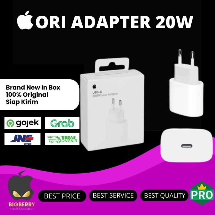 Jual (Original) Apple Usb-C 20W Power Adapter Iphone Fast Charger Ibox ...