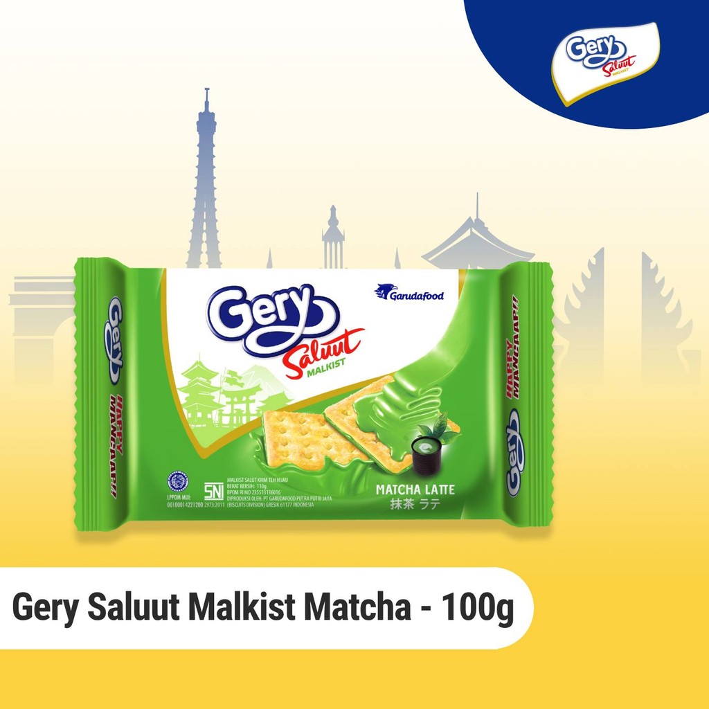 Jual Gery Saluut Malkist Matcha 100gr | Shopee Indonesia