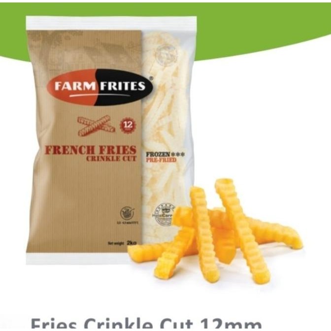 Jual Farm Frites French Fries Crinkle Cut Kentang Goreng Premium 12Mm 2 ...