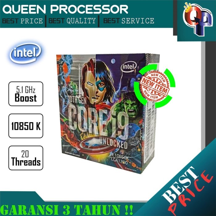 Jual PROCESSOR Intel Core i9 10850K 3.6Ghz Cache 20MB [Box] LGA 1200 ...