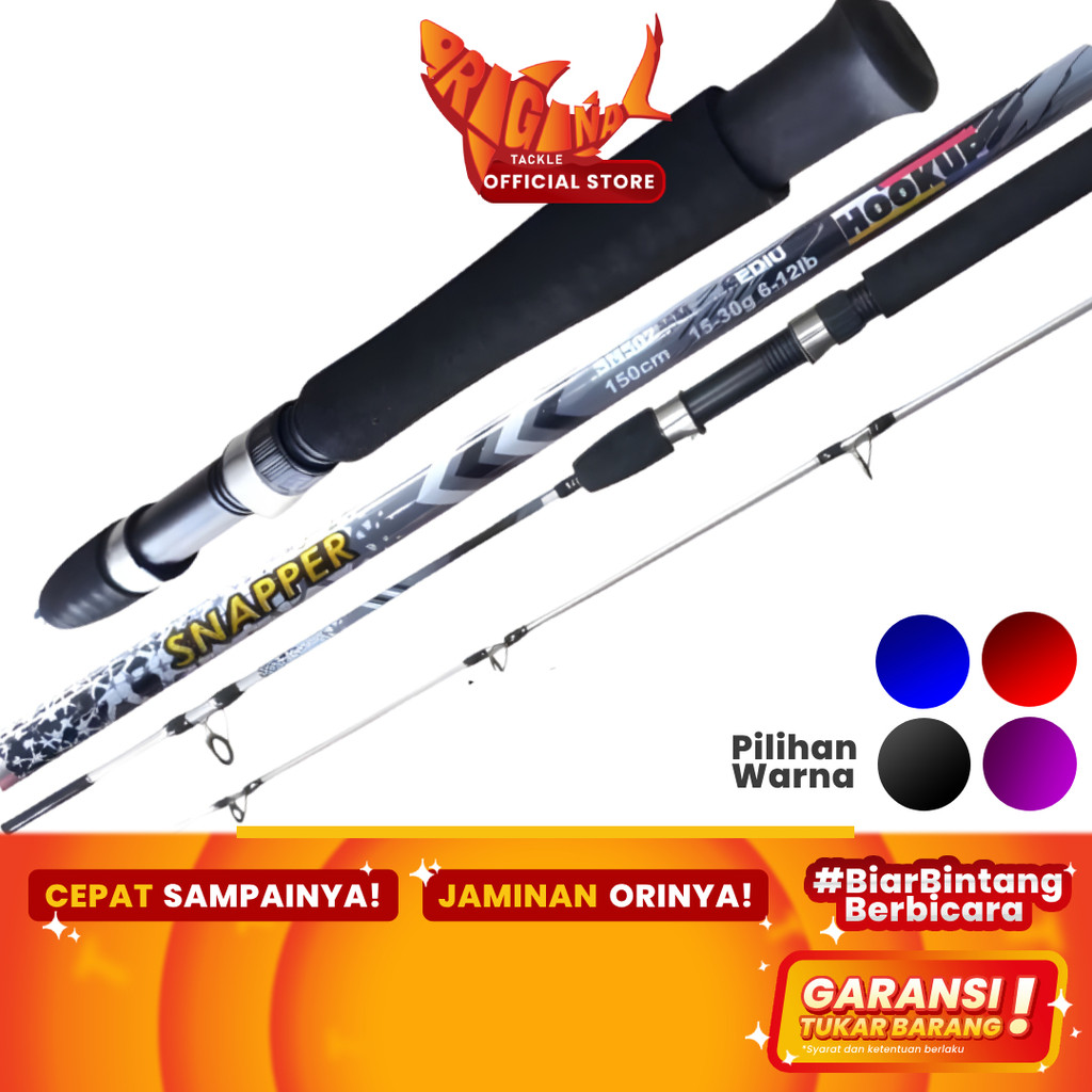 Jual Joran Pancing Spinning Hookup Snapper Fiber Solid 180cm 150cm 165cm 210cm 240cm | Shopee ...