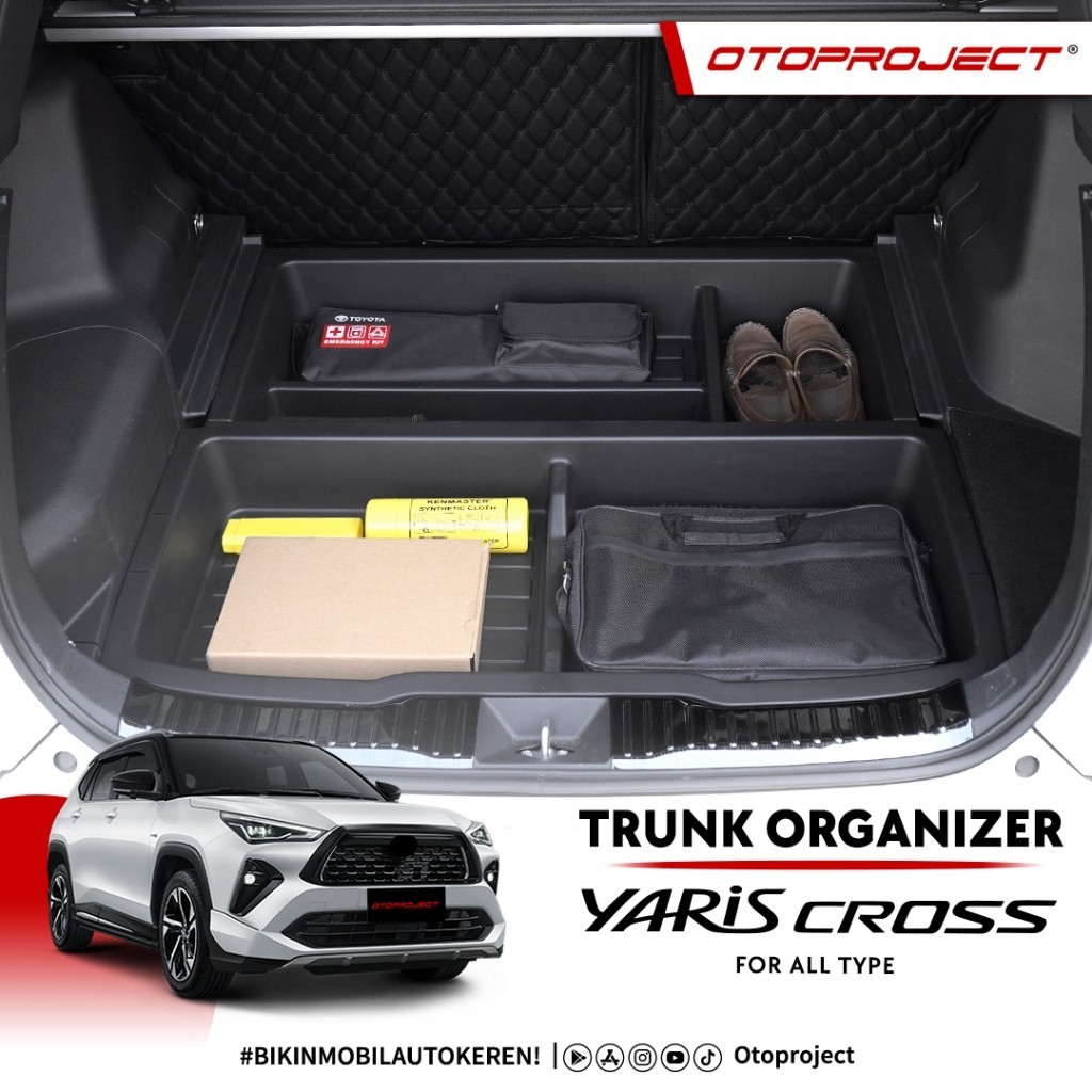 Jual Otoproject - Rear Trunk Organizer Box Yaris Cross | Tempat ...